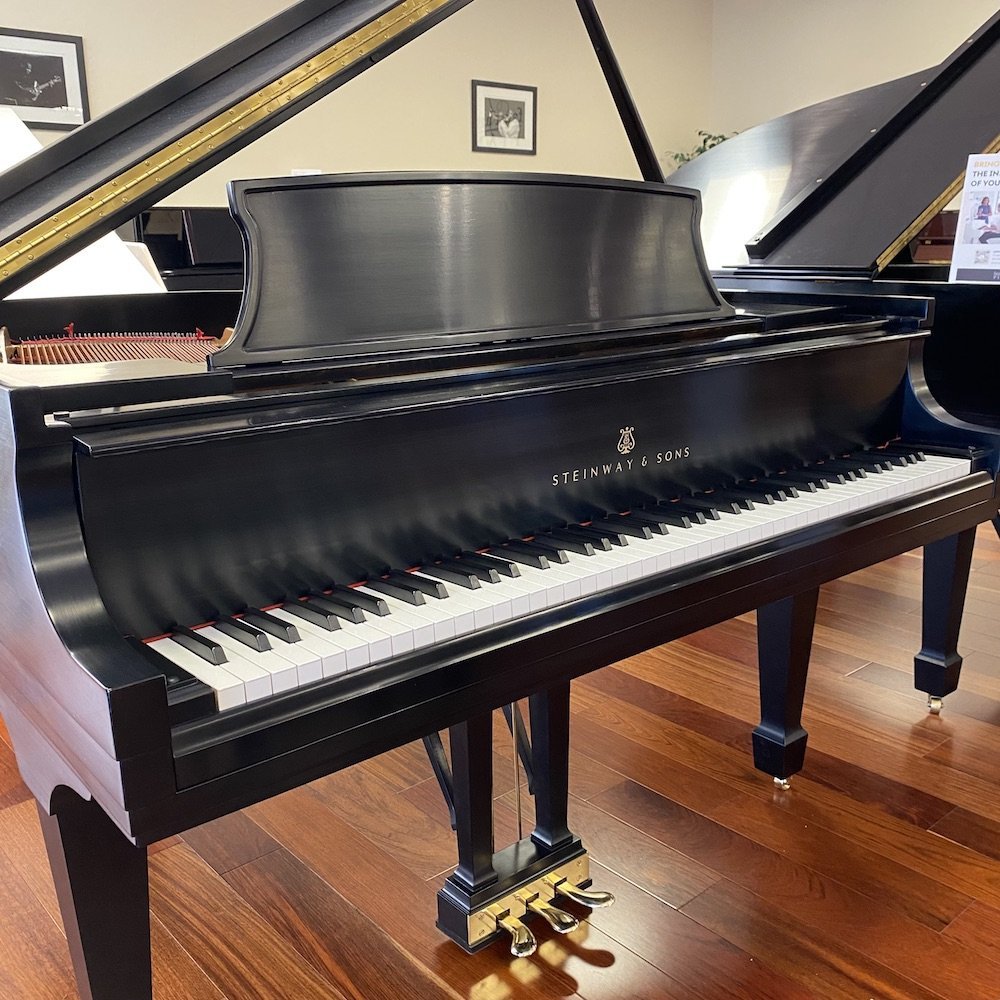 Steinway Piano, Model M Satin Ebony, 2008 | Faust Harrison Pianos