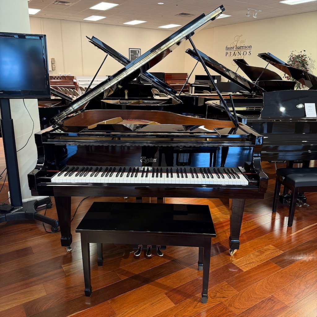 Boston Piano, Model GP 156 PE Polished Ebony, 2003 | Faust Harrison Pianos