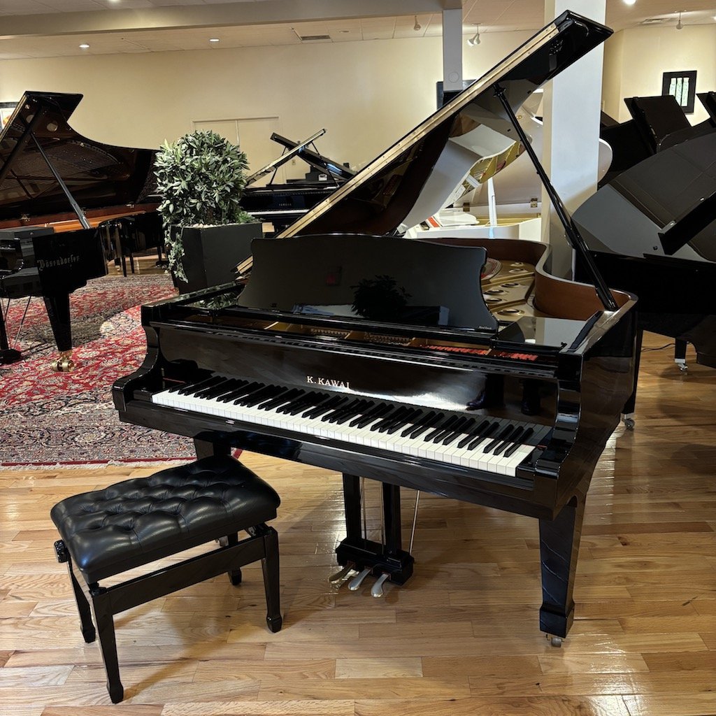Kawai Piano, Model RX-6 Polished Ebony, 2000 | Faust Harrison Pianos