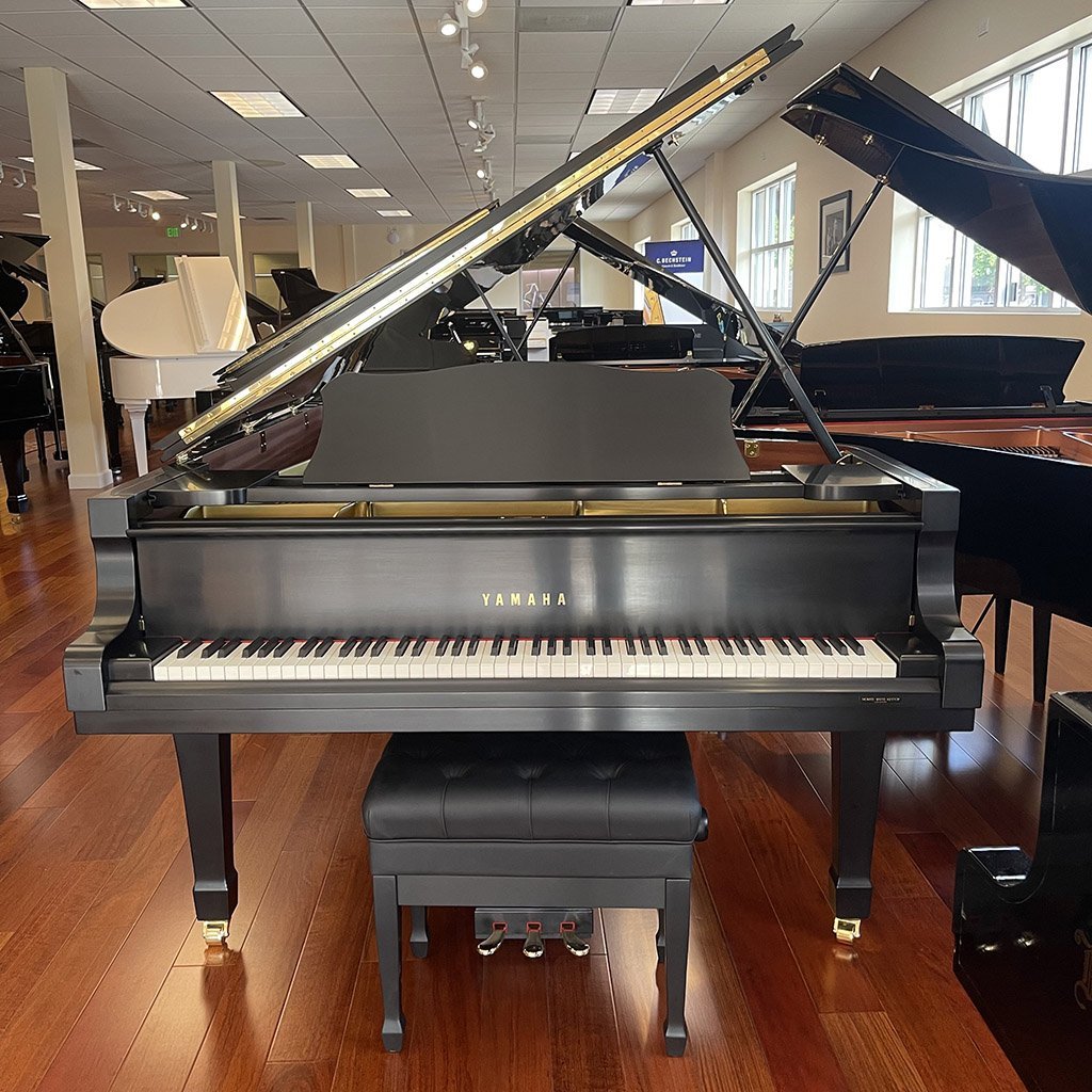Yamaha Piano, Model C7E Satin Ebony, 1988 | Faust Harrison Pianos