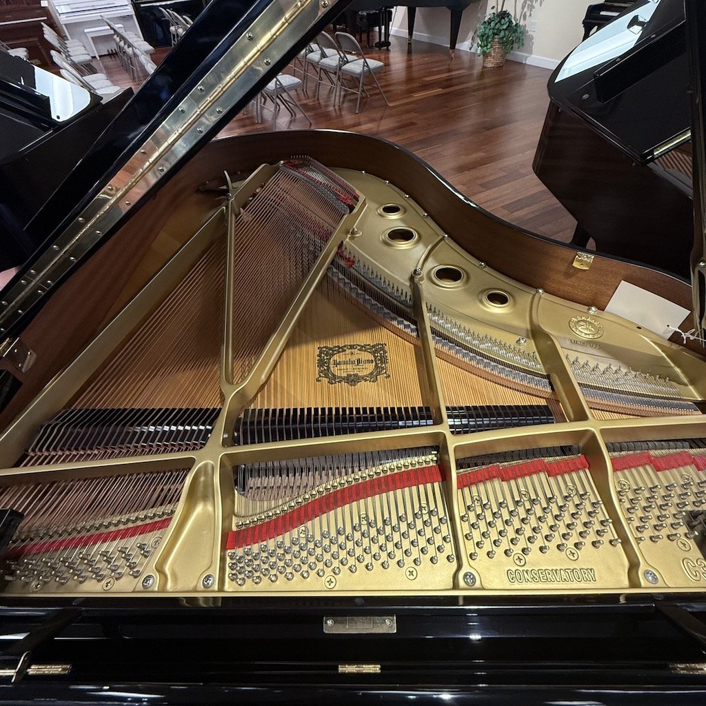Yamaha Piano, Model C3F Polished Ebony, 1991 | Faust Harrison Pianos
