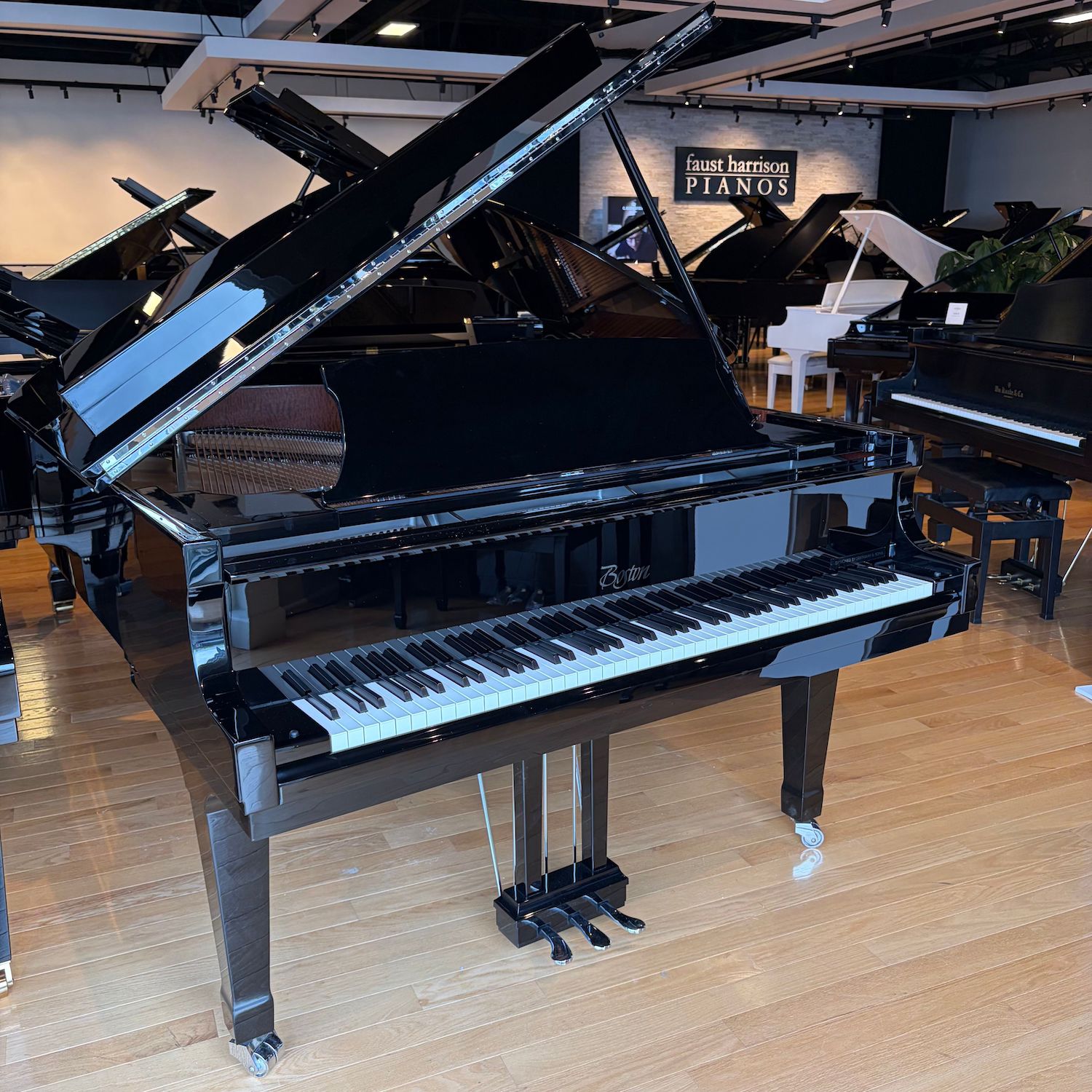 Boston Piano, Model GP-178 PE Polished Ebony, 2019 | Faust Harrison Pianos
