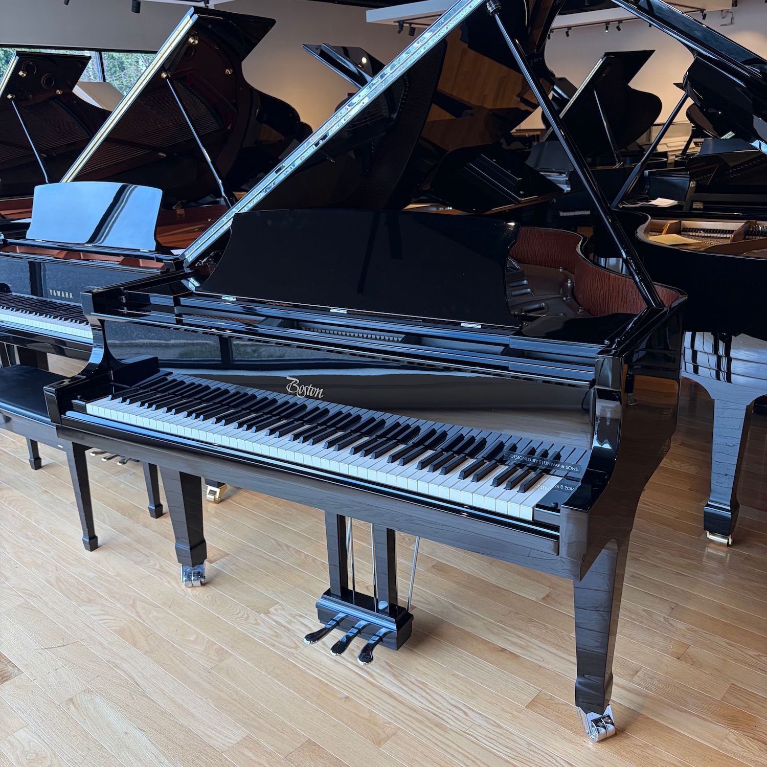 Boston Piano, Model GP-178 PE Polished Ebony, 2019 | Faust Harrison Pianos