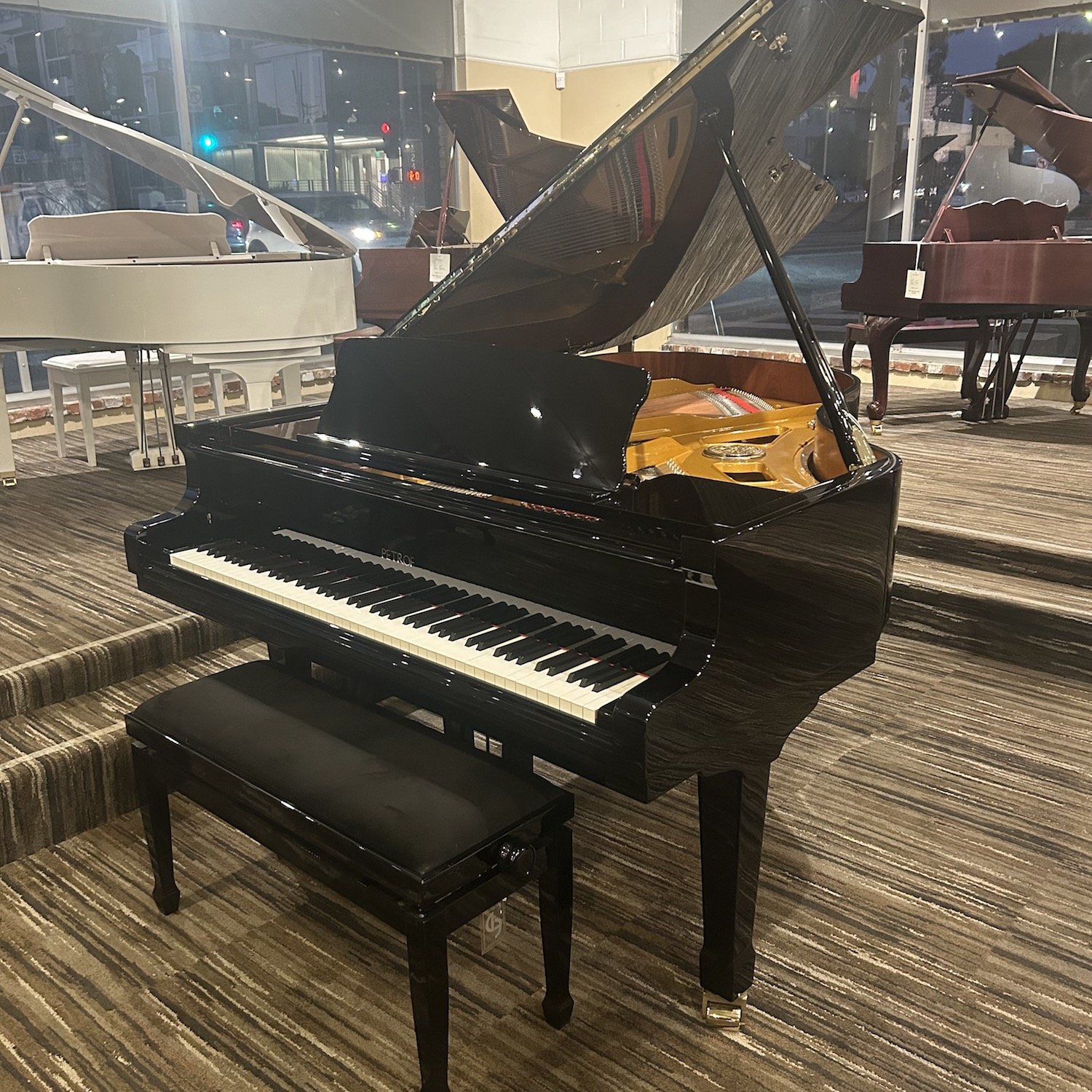 Petrof Piano, Model III PE Polished Ebony, 1998 | Faust Harrison Pianos