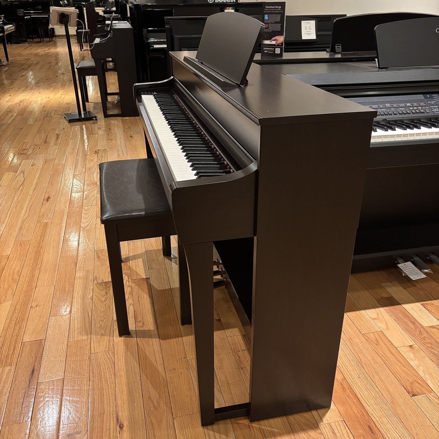 Yamaha Piano, Model CLP745R Rosewood, 2021 | Faust Harrison Pianos