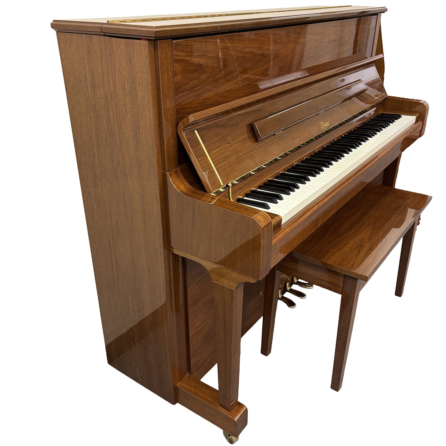 Boston Piano, Model UP118E Polished Walnut, 2011 | Faust Harrison Pianos